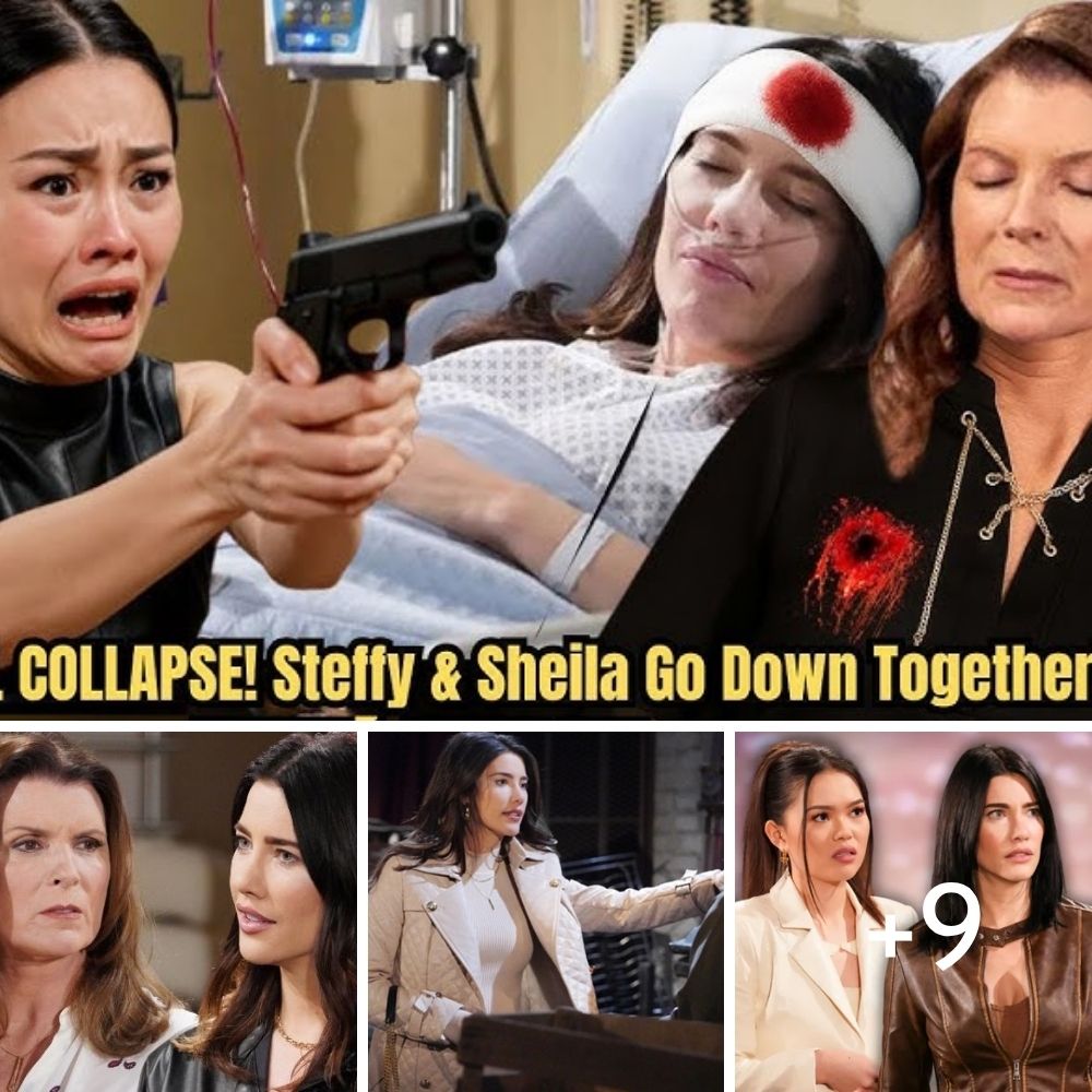 DOUBLE CROSSFIRE! “TOTAL COLLAPSE! Steffy & Sheila Go Down Together!And Luna’s Left Haunted!B&B