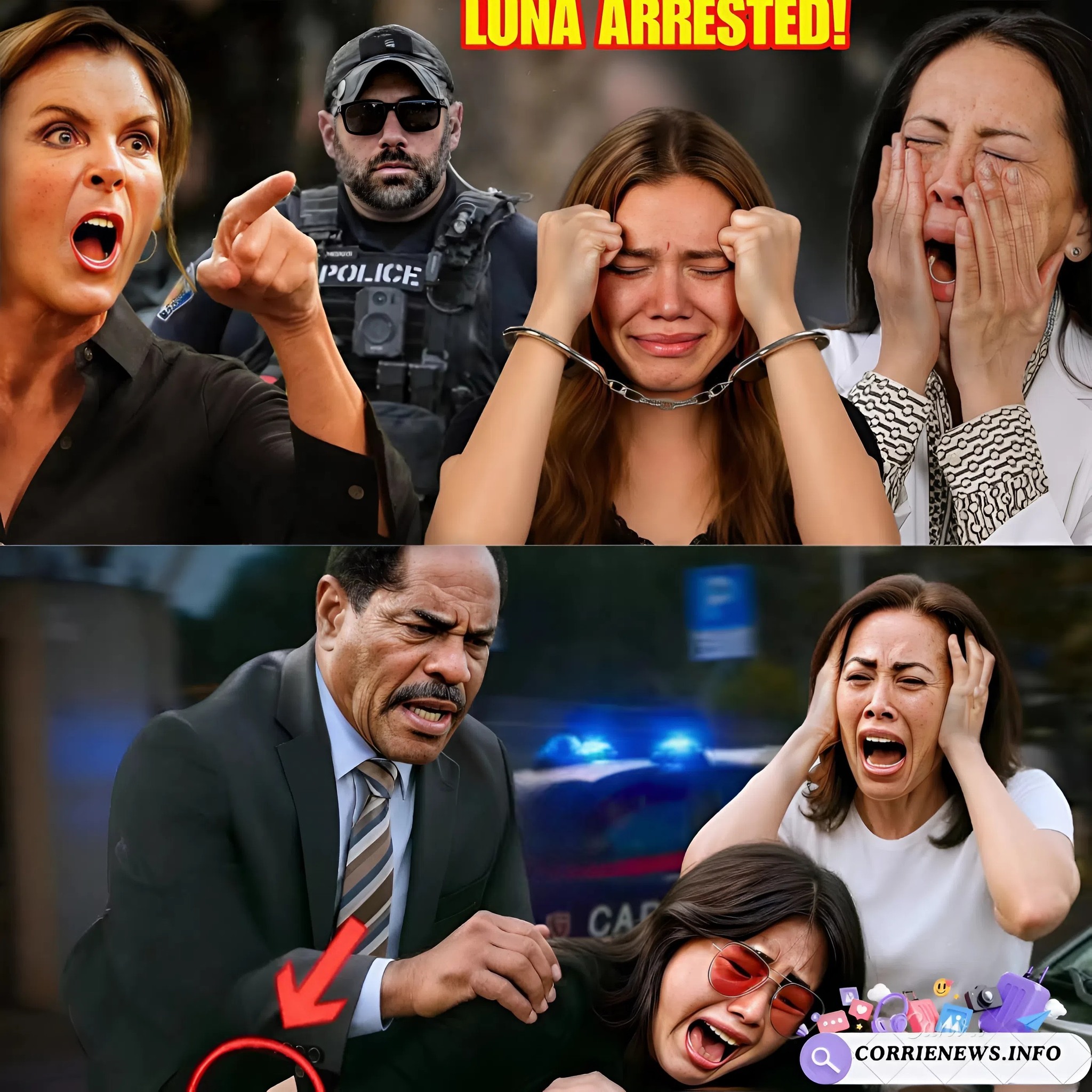 LI CALLS POLICE ON LUNA — STUNNING ARREST SHOCKS THE FORRESTERS AND ...